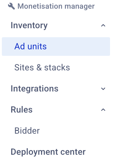 Ad units